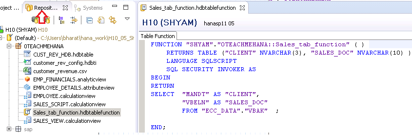 SAP HANA Table Function - SAP HANA SQL Tutorial - Part (3/3)