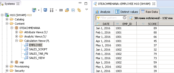 Ms Excel On Hana Interfacing And Reporting Sap Hana Tutorial