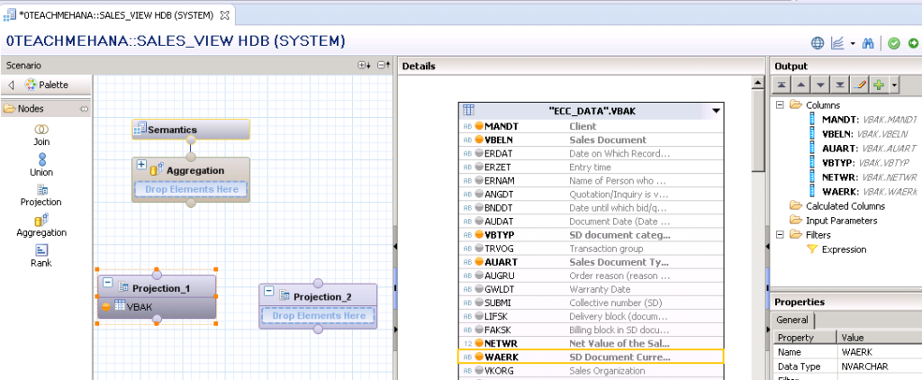 Graphical Calculation view in SAP HANA - Beginners guide