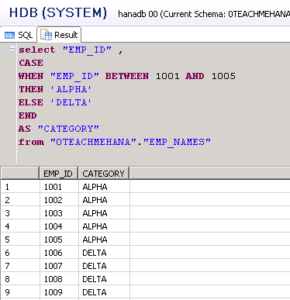 Complete SAP HANA SQL Script Tutorial (8/9)- SQL CASE & more