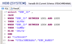 Complete SAP HANA SQL Script Tutorial (8/9)- SQL CASE & more
