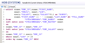 Complete SAP HANA SQL Script Tutorial (9/9)- SQL JOIN & SQL UNION