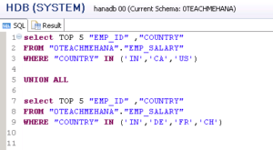 Complete SAP HANA SQL Script Tutorial (9/9)- SQL JOIN & SQL UNION