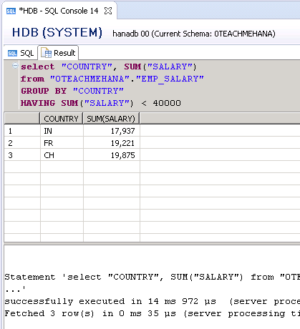 Complete SAP HANA SQL Script Tutorial (4/9)- GROUP BY,IN,BETWEEN