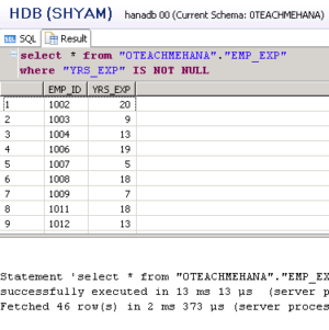 Complete SAP HANA SQL Script Tutorial (6/9)- SQL NULL and NOT