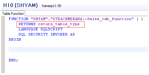 SAP HANA Table Functions - SAP HANA SQL Tutorial - Part (1/3)