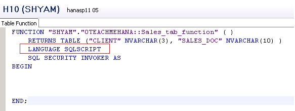 Sap Hana Table Functions Sap Hana Sql Tutorial Part 13