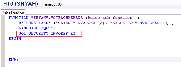 Sap Hana Table Functions Sap Hana Sql Tutorial Part 13