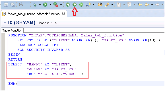 Sap Hana Table Functions Sap Hana Sql Tutorial Part 13