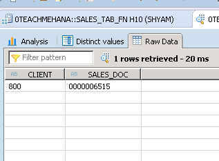 SAP HANA Table Function - SAP HANA SQL Tutorial - Part (3/3)